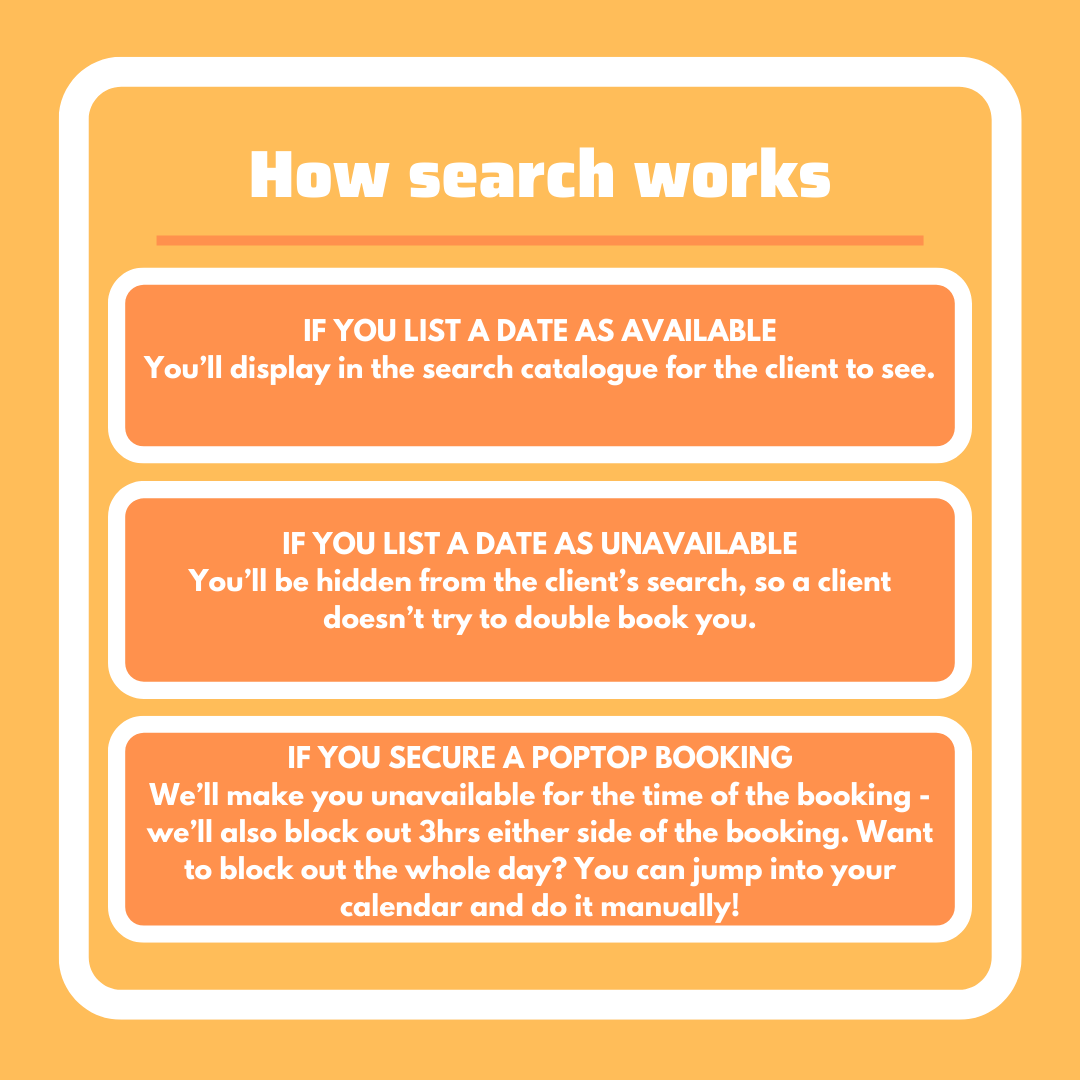 Availability & Calendar - PoptopUK Suppliers Blog