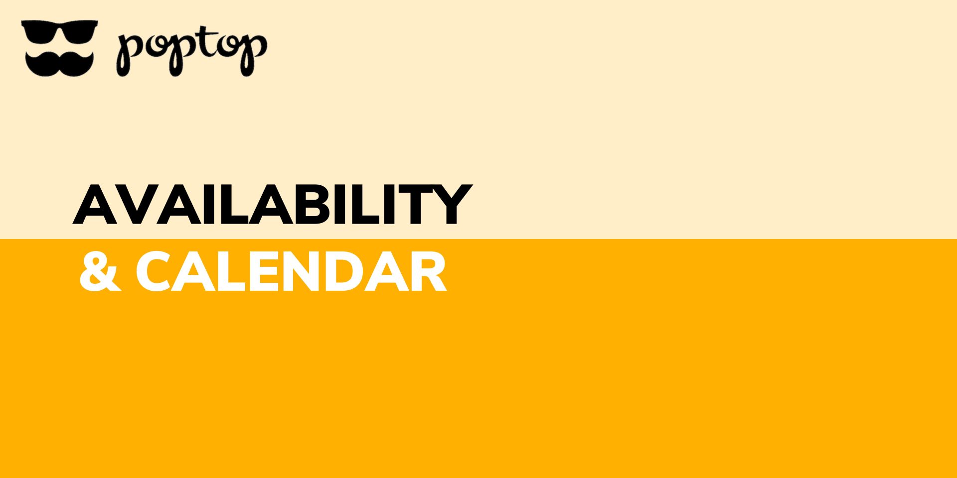 Availability & Calendar - PoptopUK Suppliers Blog