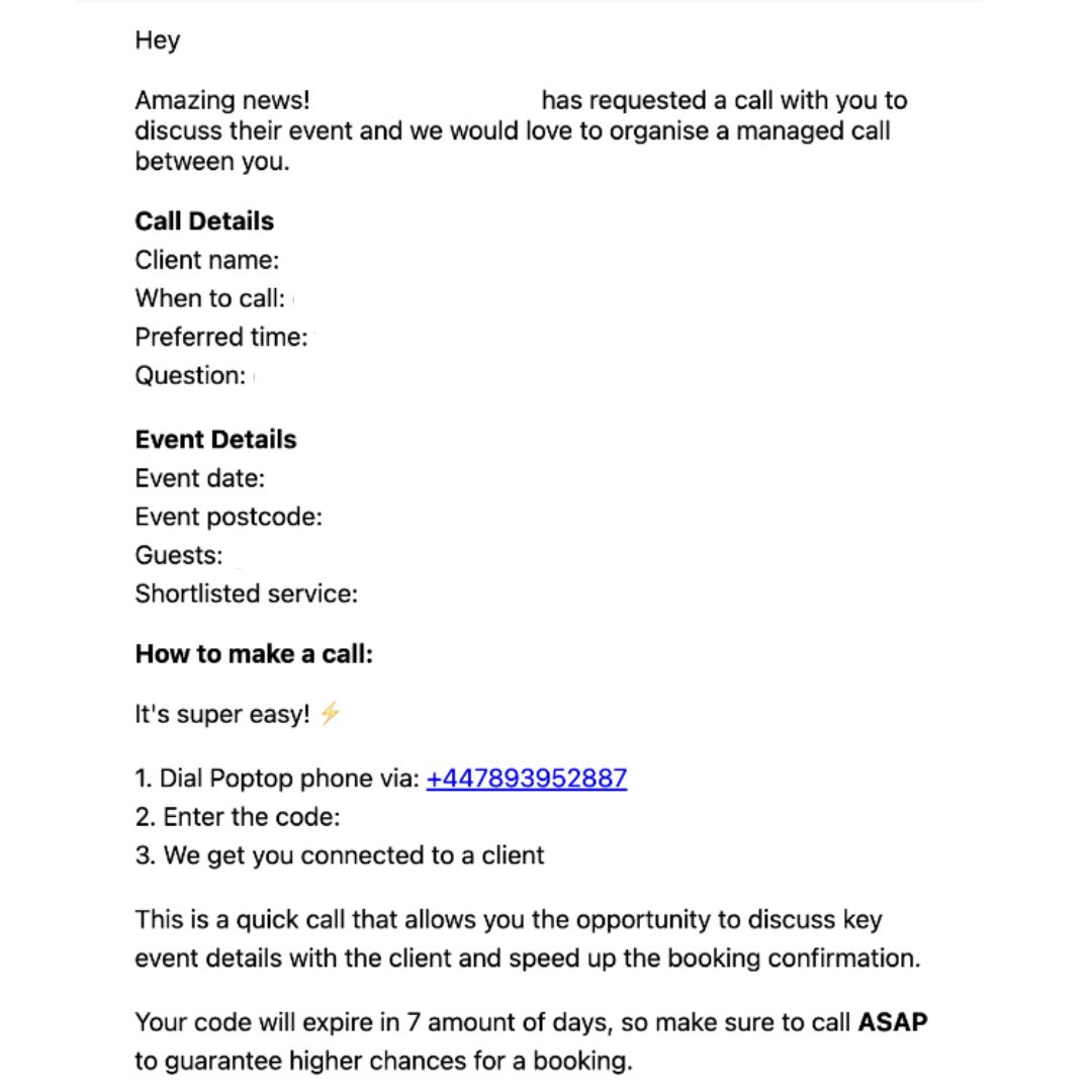 Client requested calls: How do they work? - PoptopUK Suppliers Blog