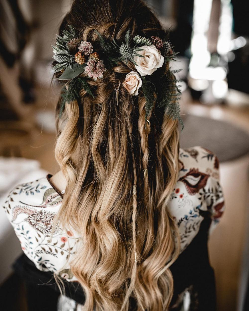 Boho Chic Wedding Hair