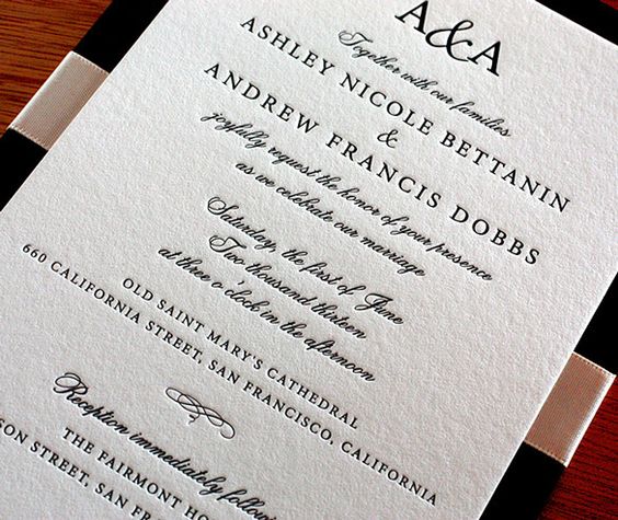 Wedding Invitation Wording: Know Your Choices - Poptop Events Guide